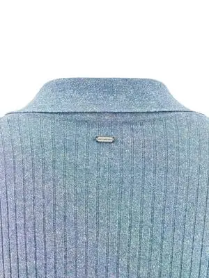 Paul & Shark Urukai Ribbed-knit V-neck T-shirt
