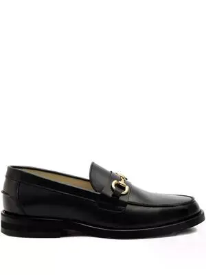 DUKE + DEXTER Leather Loafers - Black