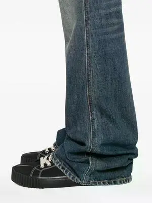 NUMERI Faded Effect Whiskered Jeans