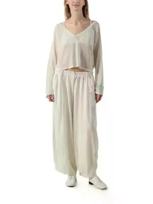 American Vintage Ozutown Balloon Palazzo Pants - White