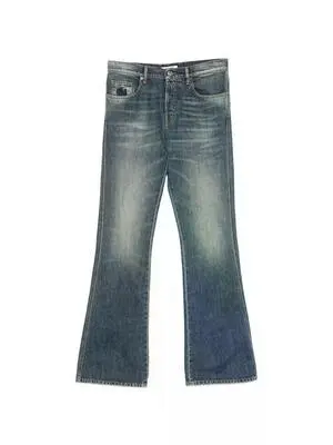 NUMERI Faded Effect Whiskered Jeans