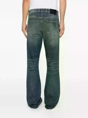 NUMERI Faded Effect Whiskered Jeans
