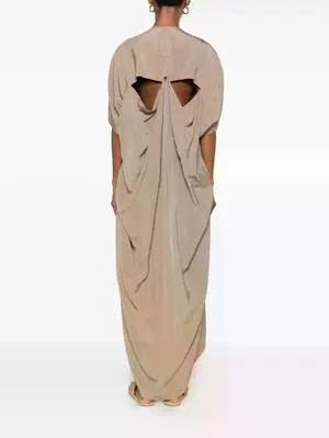 UMA WANG Striped Midi Dress