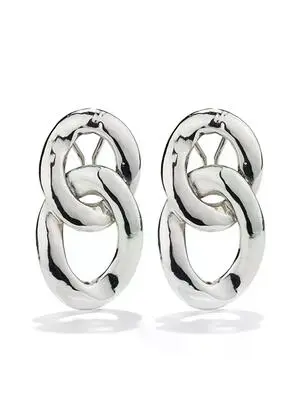 GOOSSENS Rhodium-plated Brass Clip-on Earrings