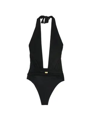 Balmain Logo-detail Halterneck Swimsuit