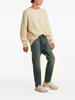 GOLDEN GOOSE Star Appliqué Jeans - Blue