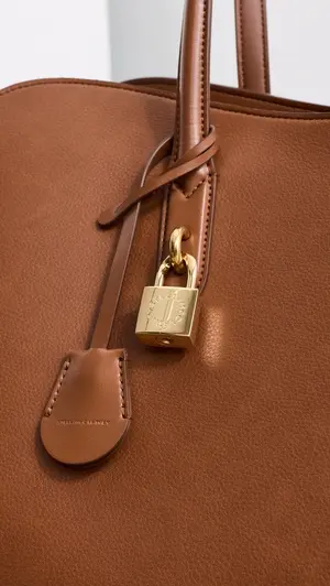 Stella McCartney Ryder Embossed Grain Weekender Bag - Brandy