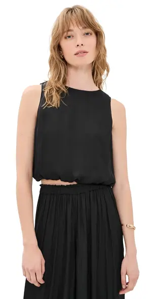 LA LIGNE Sleeveless Bubble Hem Top