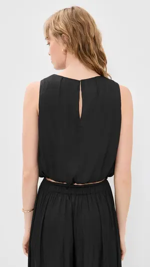 LA LIGNE Sleeveless Bubble Hem Top