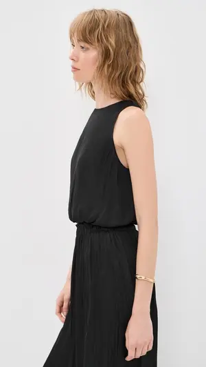 LA LIGNE Sleeveless Bubble Hem Top