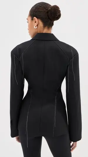 Off-White Stitch Fitted Blazer
