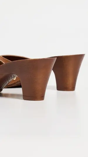 Dolce Vita Averie Nubuck Leather Clogs With Gold-tone Studs