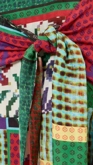 SIEDRES Patchwork Maxi Skirt