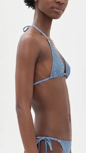 Rag & Bone Miramar Triangle String Bikini Top - Minetta