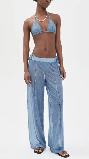Rag & Bone Miramar Triangle String Bikini Top - Minetta