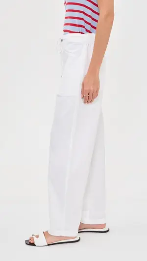 DAZE Villa Drawstring Barrel Pants - Lamb
