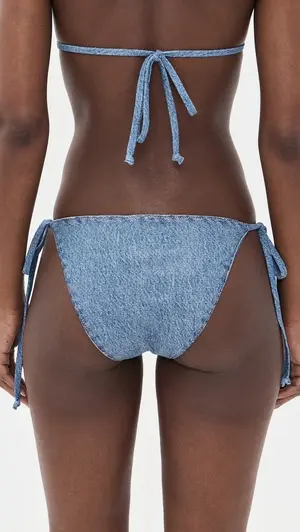 Rag & Bone Miramar Triangle String Bikini Bottoms - Minetta