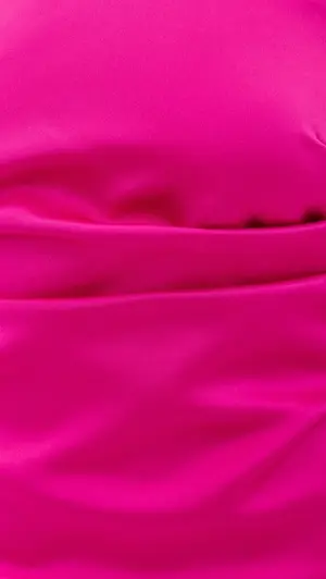 GANNI Duchesse Satin Bandeau Top