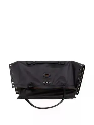 ZANELLATO Medium A'spasso Leather Tote Bag - Black