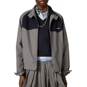 Miu Miu Gingham Check Blouson Jacket
