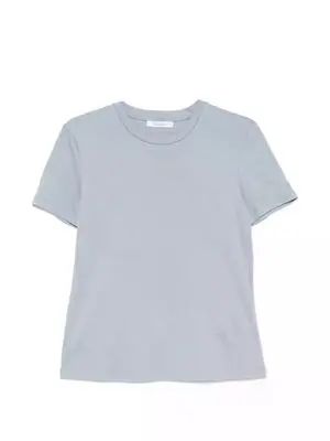 Max Mara Madia Logo-embroidered T-shirt - Blue