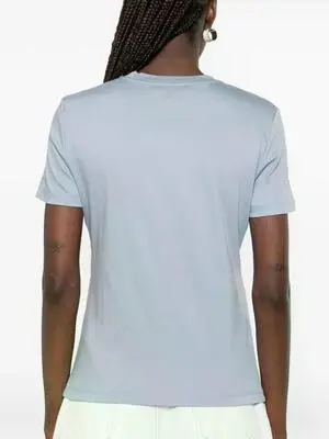 Max Mara Madia Logo-embroidered T-shirt - Blue