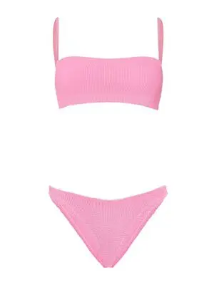 HUNZA G Original Crinkle Bikini - Bubblegum