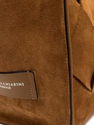 GIANNI CHIARINI Firenze Marcella Suede Shopper Bag - Caramel