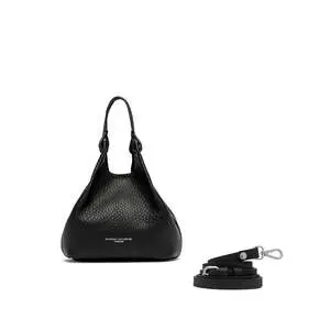 GIANNI CHIARINI Dua Textured Leather Shoulder Bag - Nero