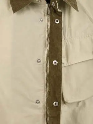Belstaff Dry Waxed Cotton Jacket With Stand Collar - Silver Birch