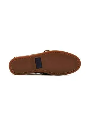 Ralph Lauren Oiled And Waxed Leather Boat Shoes - Deep Saddle