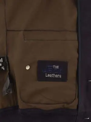 THE JACK LEATHERS Suede Button-up Jacket - Blue