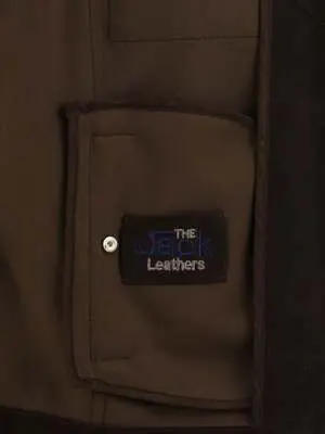 THE JACK LEATHERS Suede Zip-up Jacket - Dark Brown