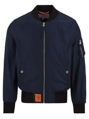 BOMBERS Nylon Zip-up Bomber Jacket