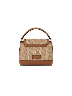 Strathberry Woven Raffia Top Handle Bag