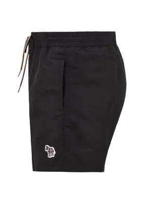 Paul Smith Swim Shorts With Zebra Logo - Black