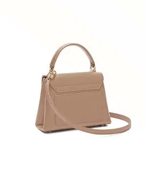 Furla 1927 Mini Bag With Turn Lock Closure - Greige