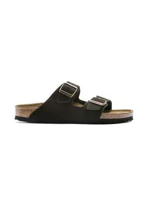 BIRKENSTOCK Arizona Suede Sandals With Adjustable Buckles - Mocca