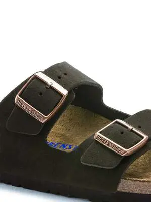 BIRKENSTOCK Arizona Suede Sandals With Adjustable Buckles - Mocca