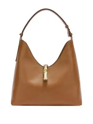 Furla Goccia Hobo Bag In Smooth Leather - Brown