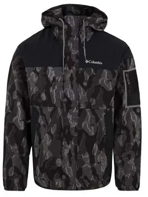 Columbia Challenger Printed Windbreaker Jacket - Black Treebark/black
