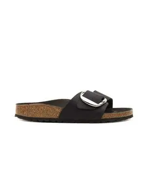 BIRKENSTOCK Big Buckle Madrid Slides - Black