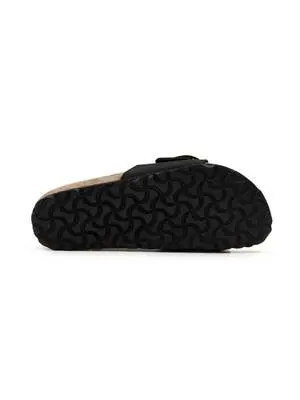 BIRKENSTOCK Madrid Big Buckle Leather Sandals - Black