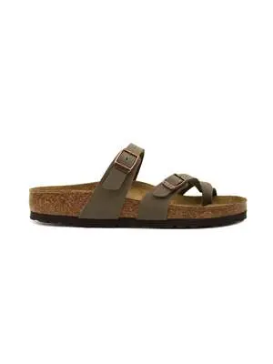 BIRKENSTOCK Mayari Birkibuc Sandals - Stone