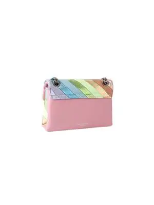 Kurt Geiger Small Metallic Striped Flap Shoulder Bag