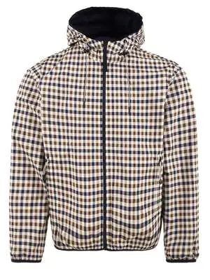 Aquascutum Reversible Checked Hooded Jacket