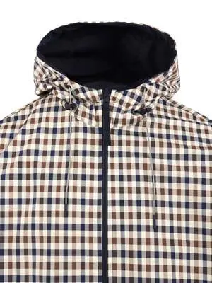 Aquascutum Reversible Checked Hooded Jacket
