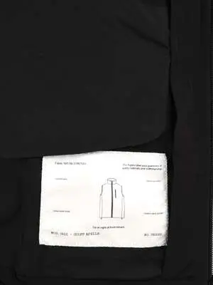 Aspesi Sleeveless Zip-up Gilet In Black Stretch Nylon - Nero
