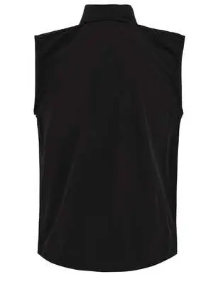 Aspesi Sleeveless Zip-up Gilet In Black Stretch Nylon - Nero