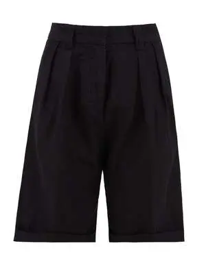 Aspesi Bermuda Shorts With Cuffs - Navy